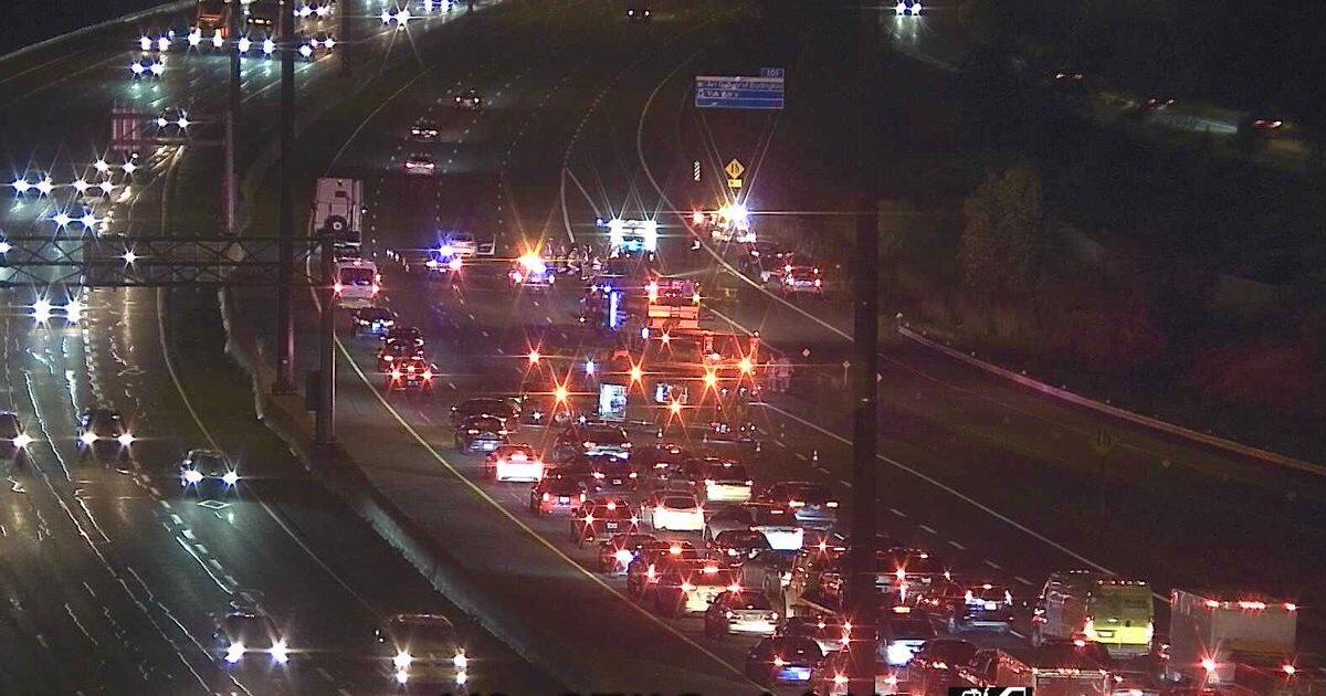 Rollover crash on QEW in Burlington leaves multiple lanes and on-ramp ...