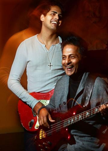 Prakash John and son performing at El Salon Sunday