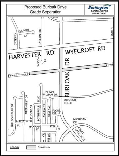 Metrolinx Burloak Drive Underpass public meeting Thursday night