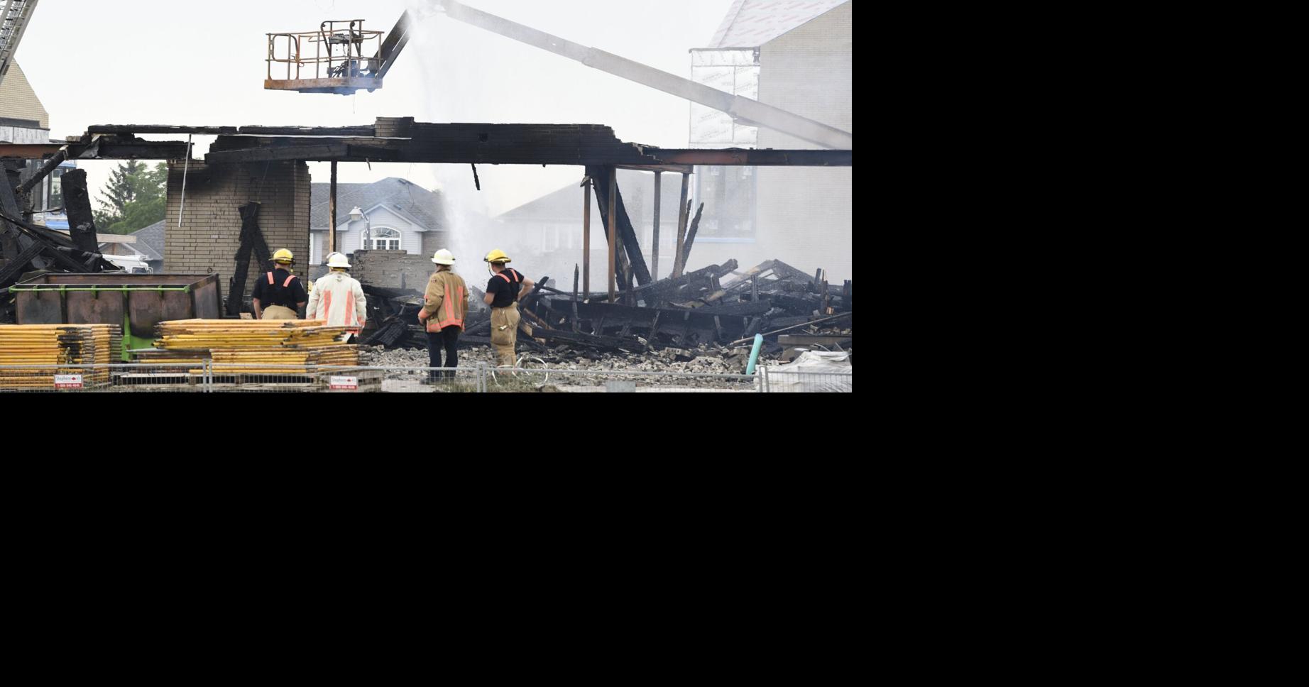 ‘Complete writeoffs’ Burlington blaze destroys six townhouses