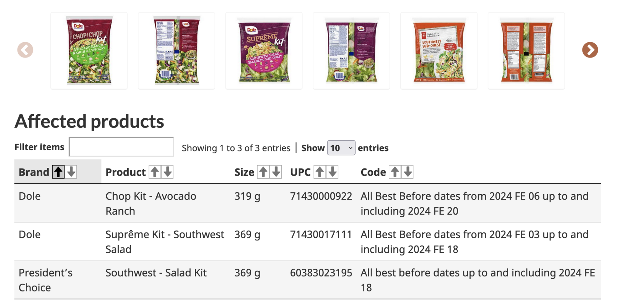 More salads recalled at No Frills, Food Basics, other stores