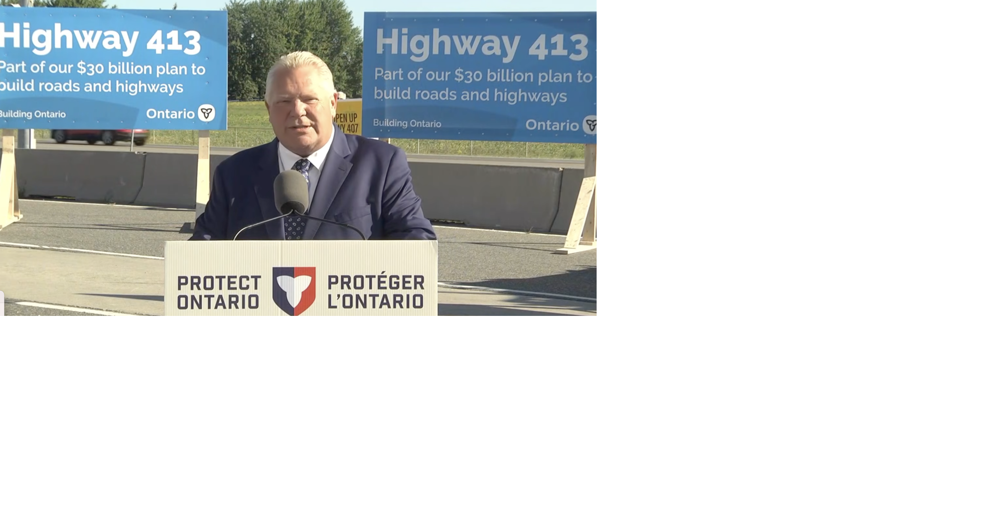 Controversial Highway 413 construction in Caledon, Milton