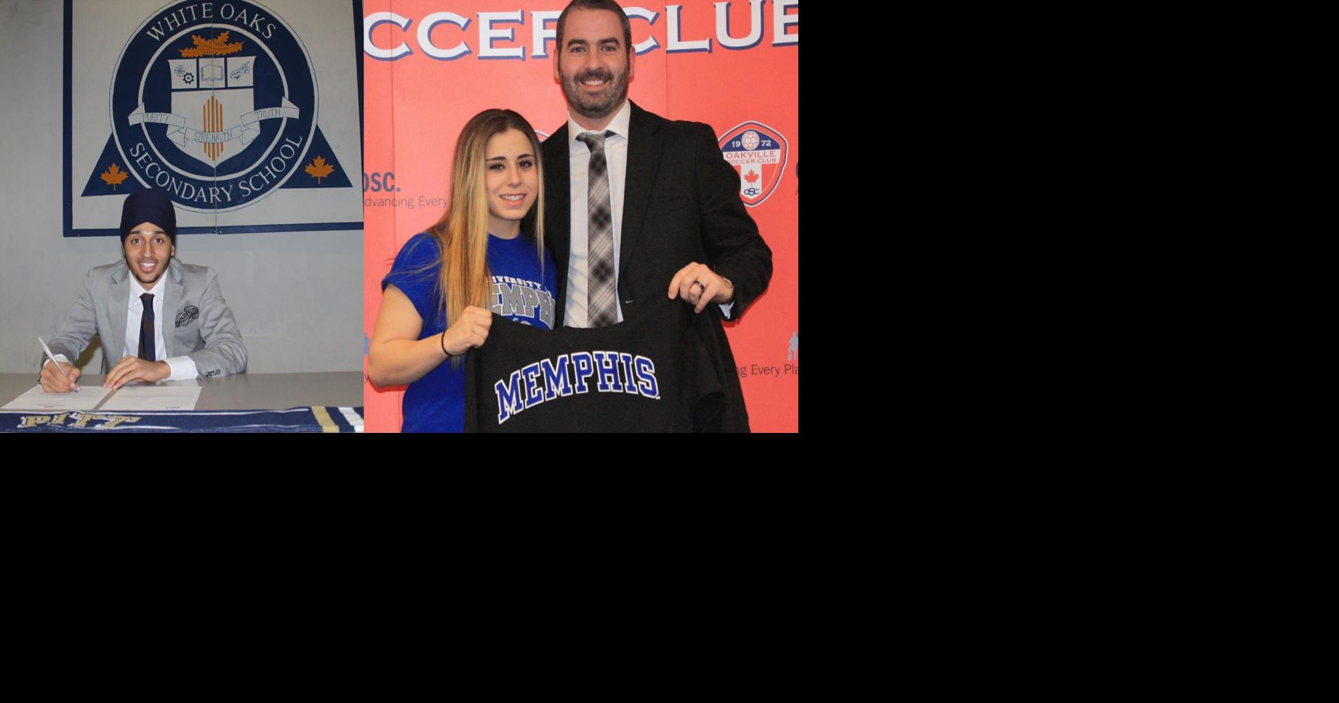 Oakville soccer players officially sign with NCAA Division 1 schools