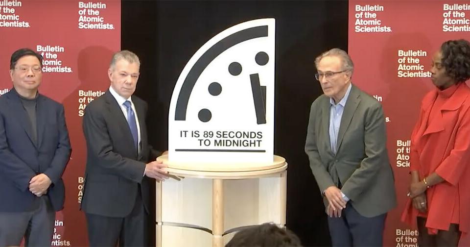 Doomsday Clock ticked one second closer to midnight