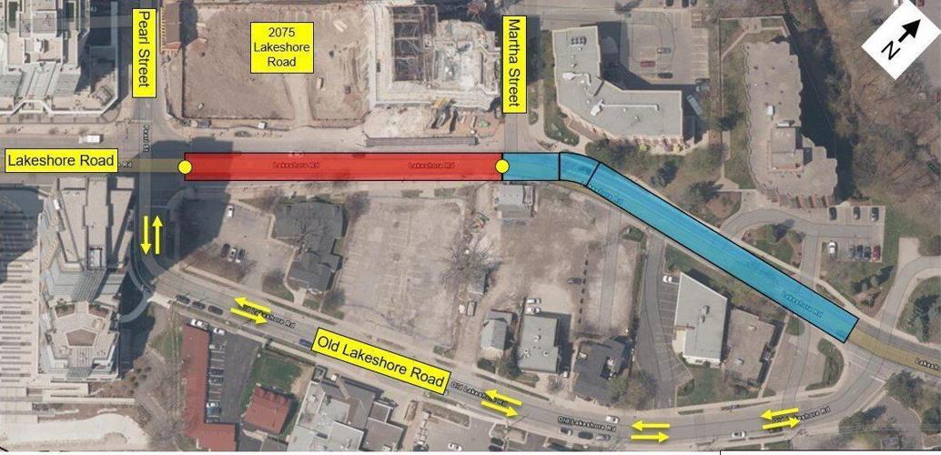This section of Lakeshore Rd in Burlington closed for 5 days