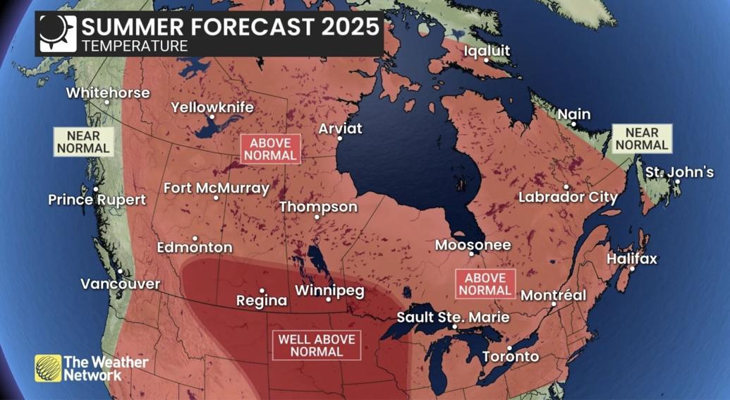 Here’s where it’s going to be hottest this summer in Canada