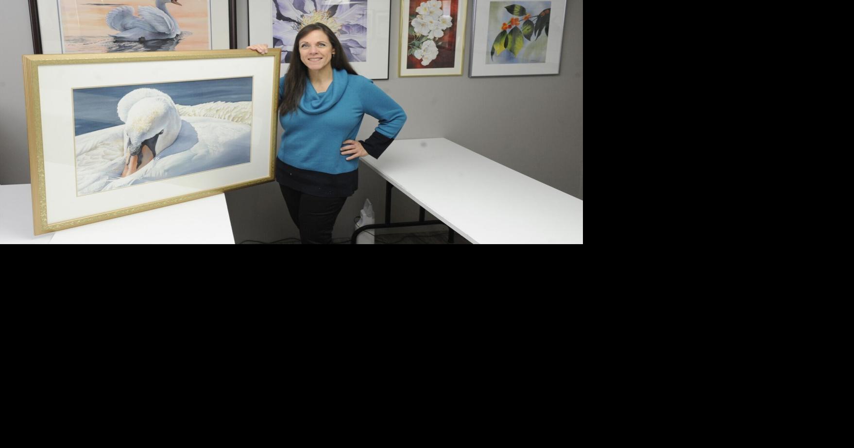 Burlington artist Shelley Prior at home in her studio
