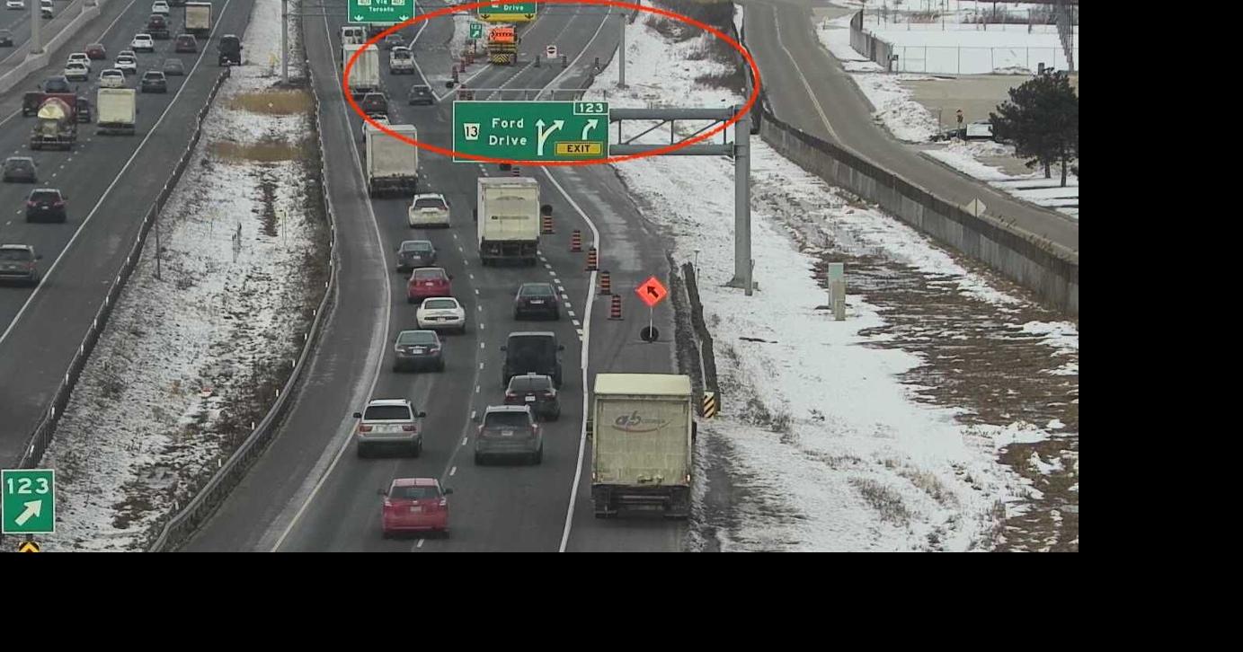 'All lanes closed': Lengthy closure on QEW in Oakville Wednesday, Feb ...