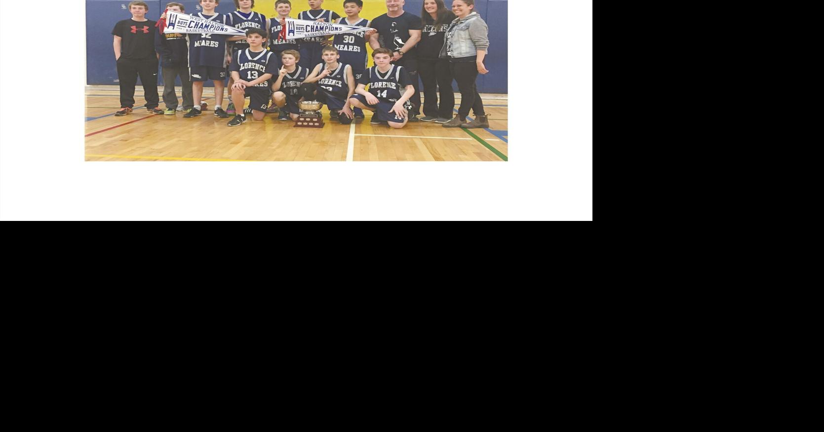Florence Meares Halton Tier 1 boys basketball champions