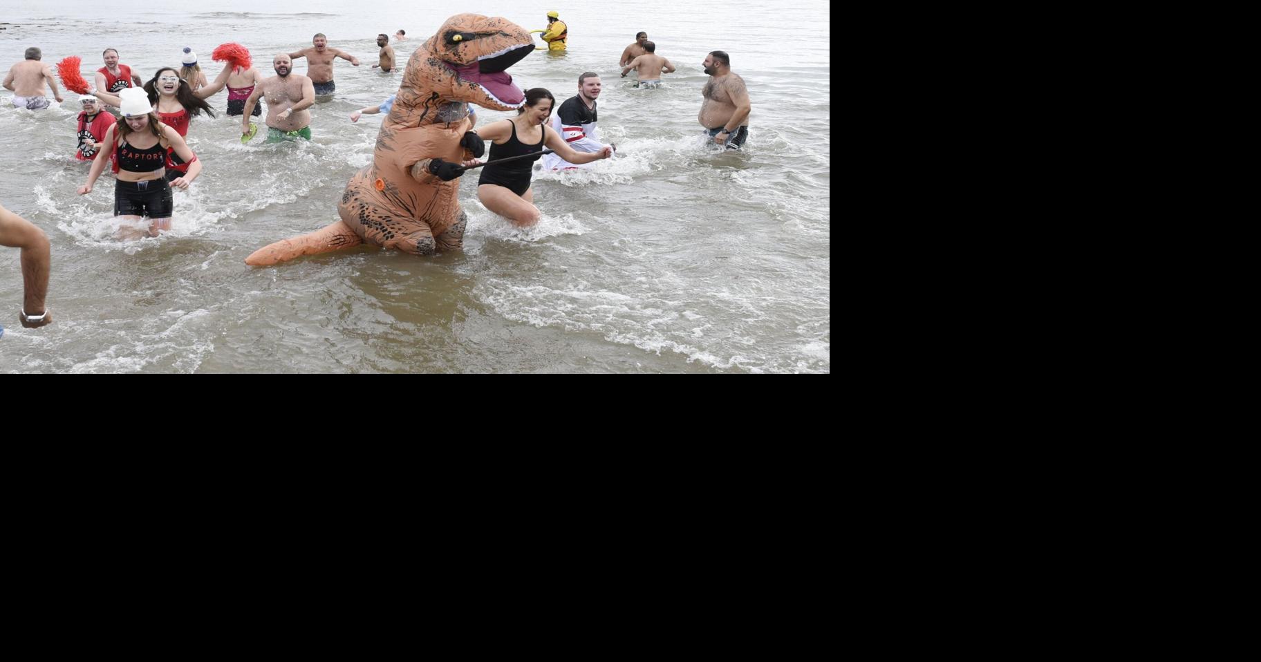 Hundreds Take Icy Plunge In Oakvilles Courage Polar Bear Dip 2020