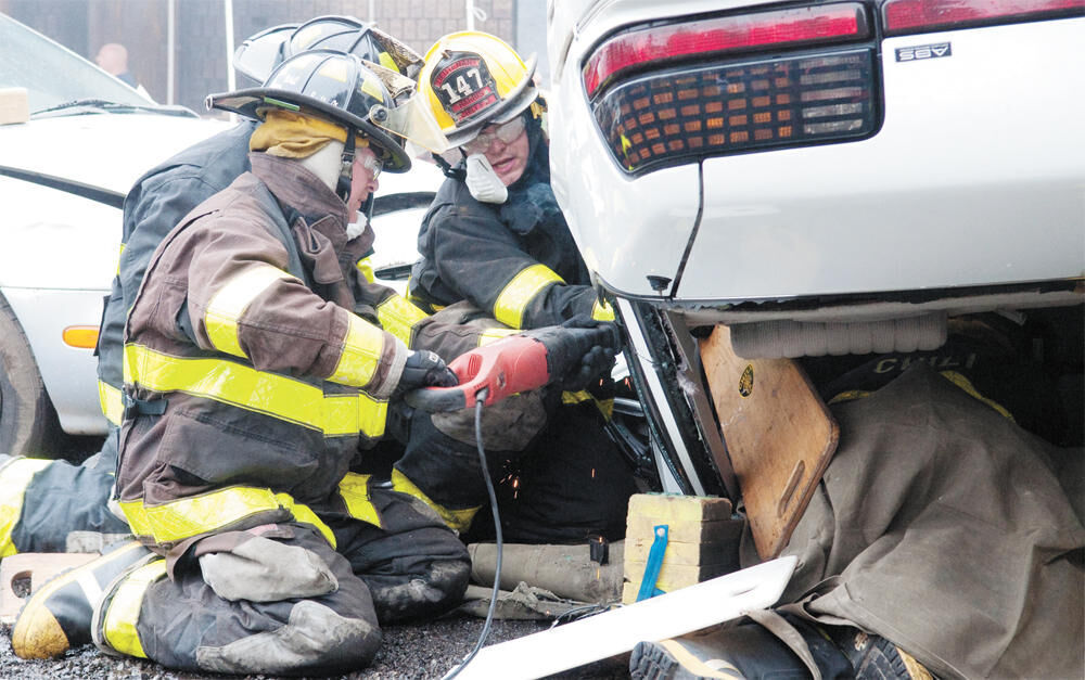 Burlington second in auto extrication competition