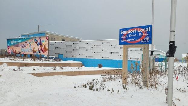 Wasaga Beach main strip under construction