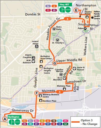 Public meetings on Burlington Transit Route 6 options Oct. 21 and 23