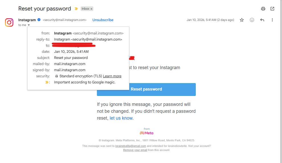 Instagram password reset email: Is it a scam?
