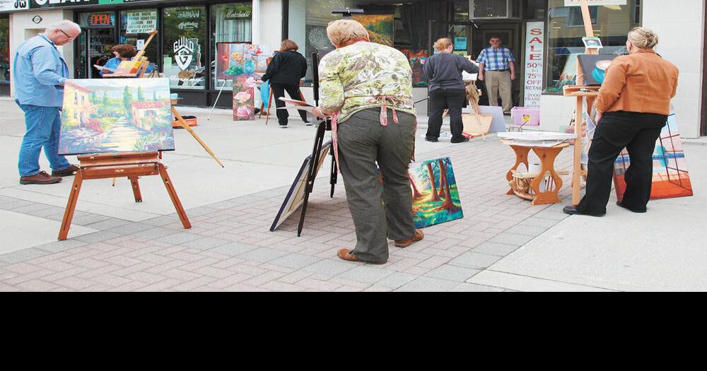 One-foot squares of art on show