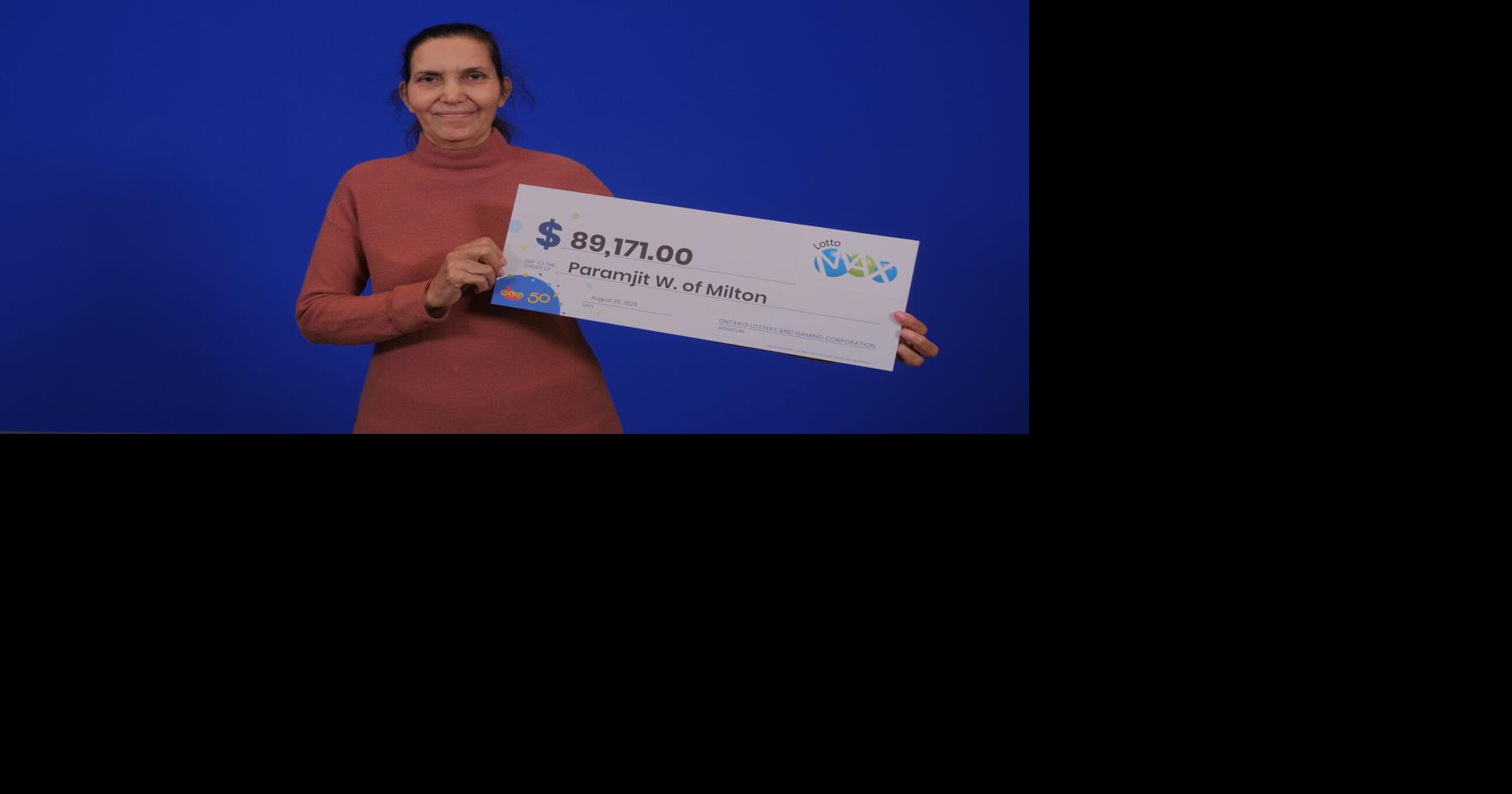 Milton woman wins big with Lotto Max