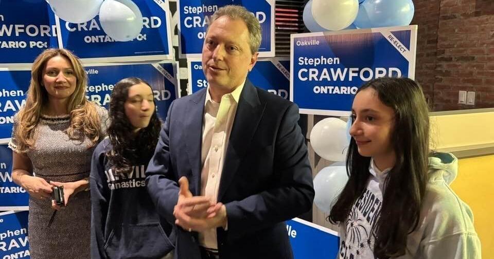 Oakville re-elects Stephen Crawford in Ontario election