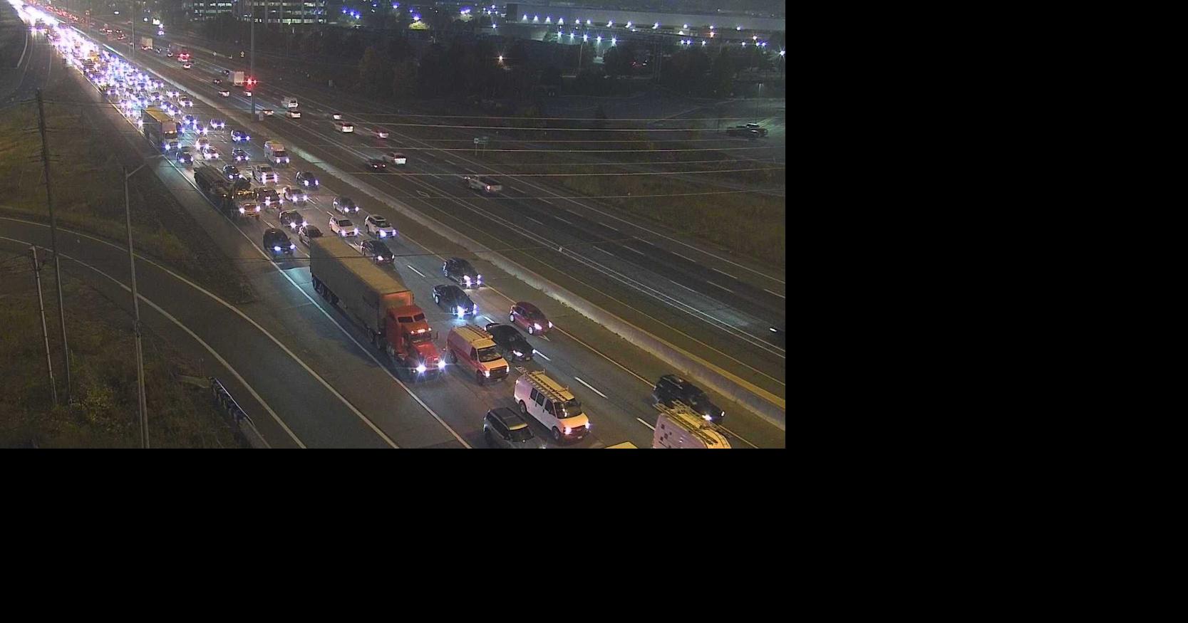 Bad crash on QEW in Oakville leaves 'all lanes closed' and is creating big traffic delays