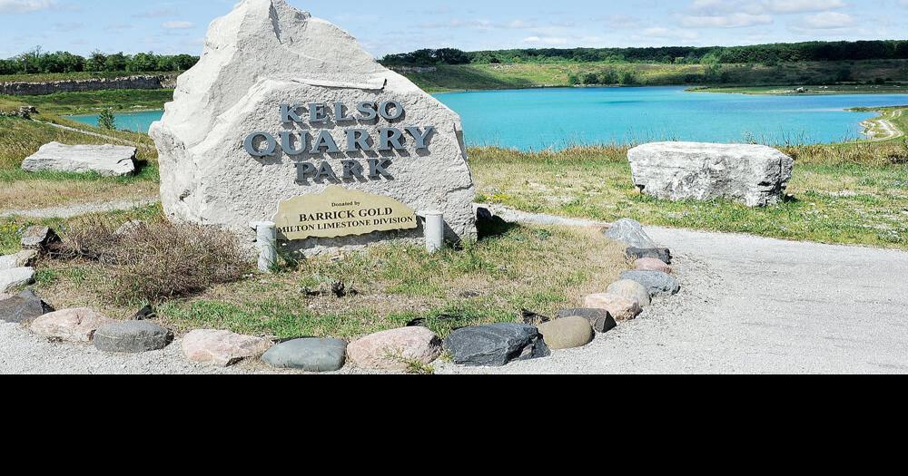 Former limestone quarry site still in rehabilitation mode