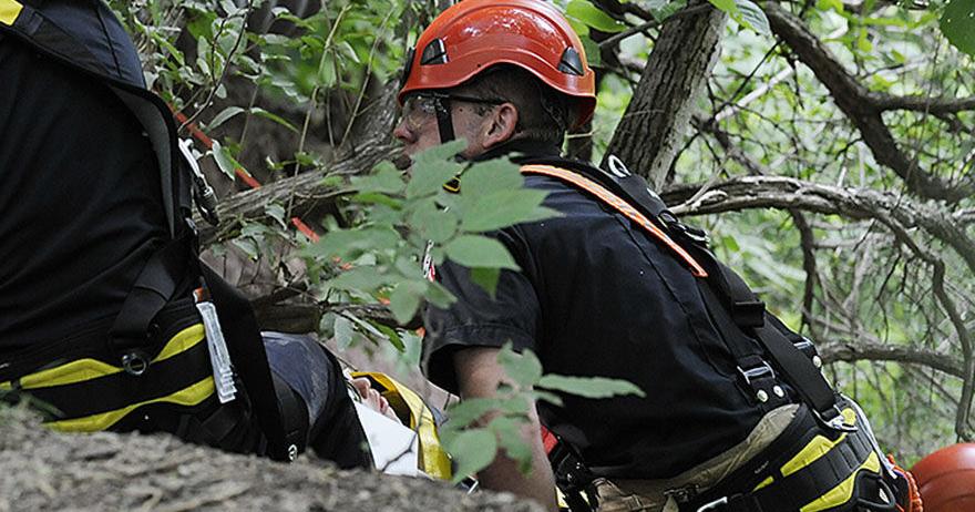 Girl escapes serious injury after fall down Burlington ravine