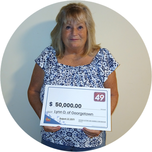 Georgetown woman wins $50k with ticket bought in Brampton
