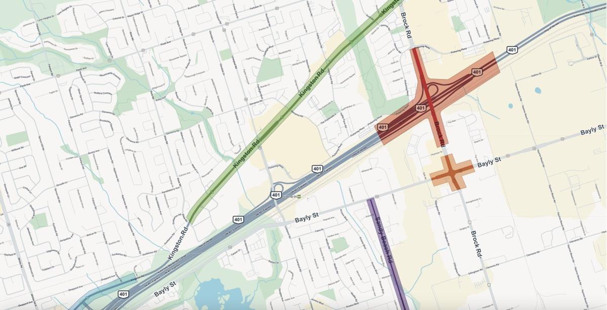 Busy Highway 401 on-ramp in Pickering to close for 6 months