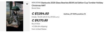 Starbucks viral Bearista cup drops in Ontario