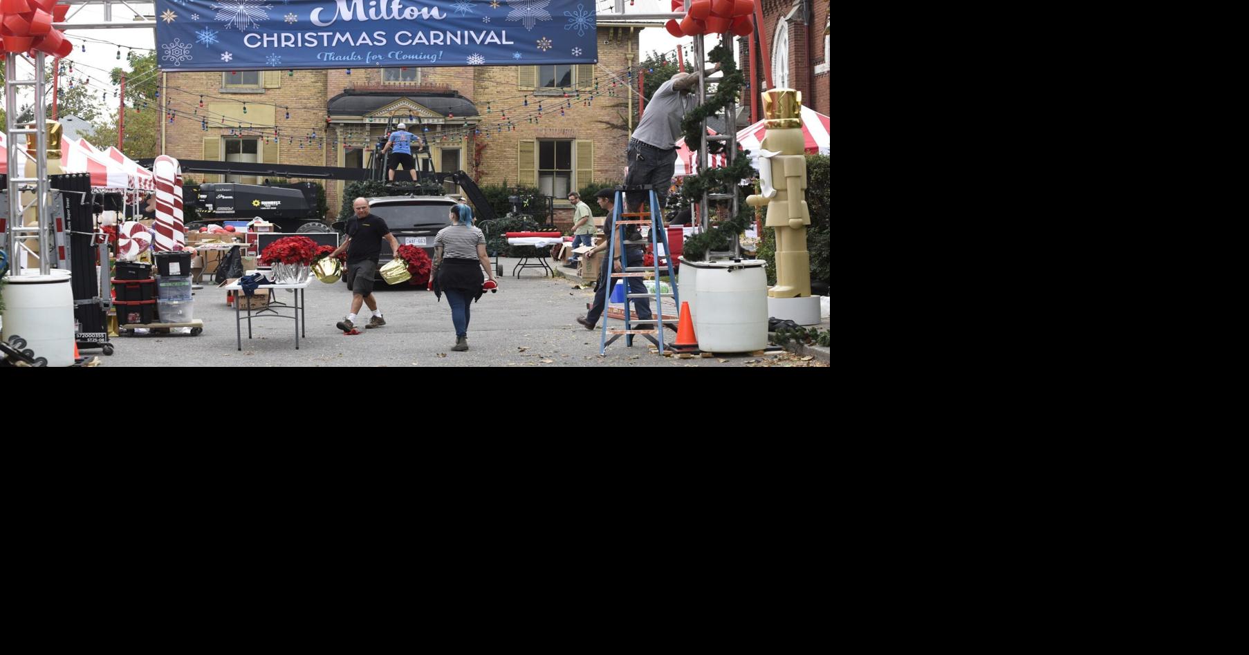 Hallmark Christmas film shooting in downtown Milton