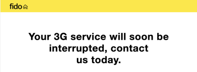 Rogers, Fido customers still on a 3G network need to upgrade