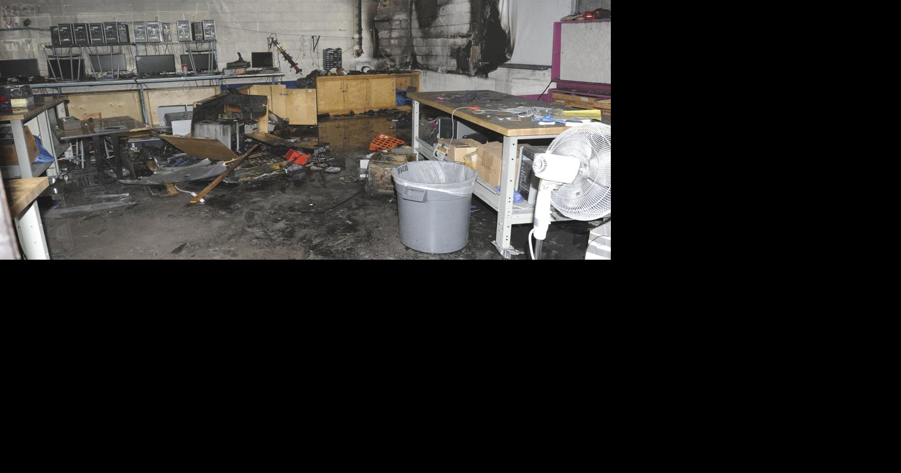 UPDATE: Milton District High open after fire guts computer lab; damage ...