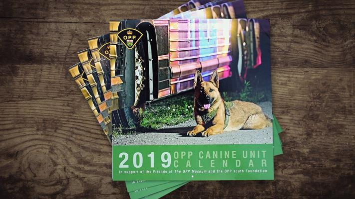 OPP's 2019 Canine Unit Calendar now available