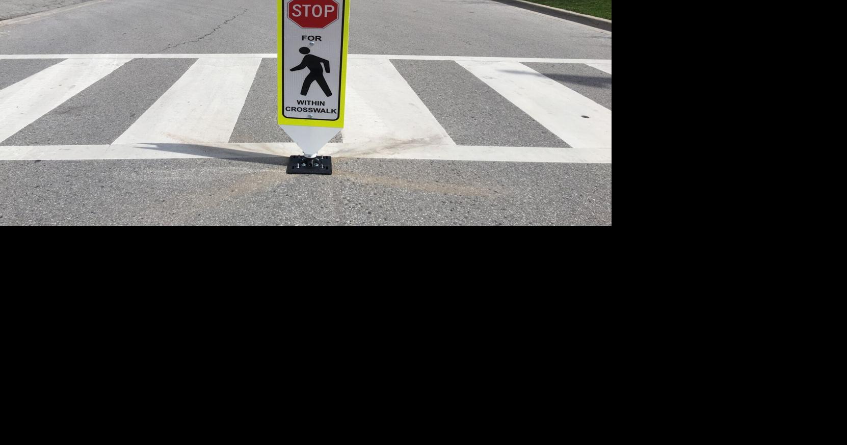 Signs in Milton pedestrian crossovers aim to improve visibility for ...