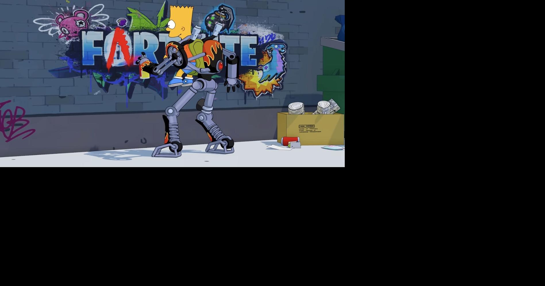 Fortnite and Simpsons have crossover party with video shorts