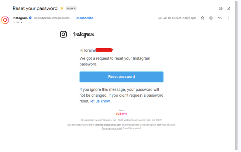 Instagram password reset email: Is it a scam?