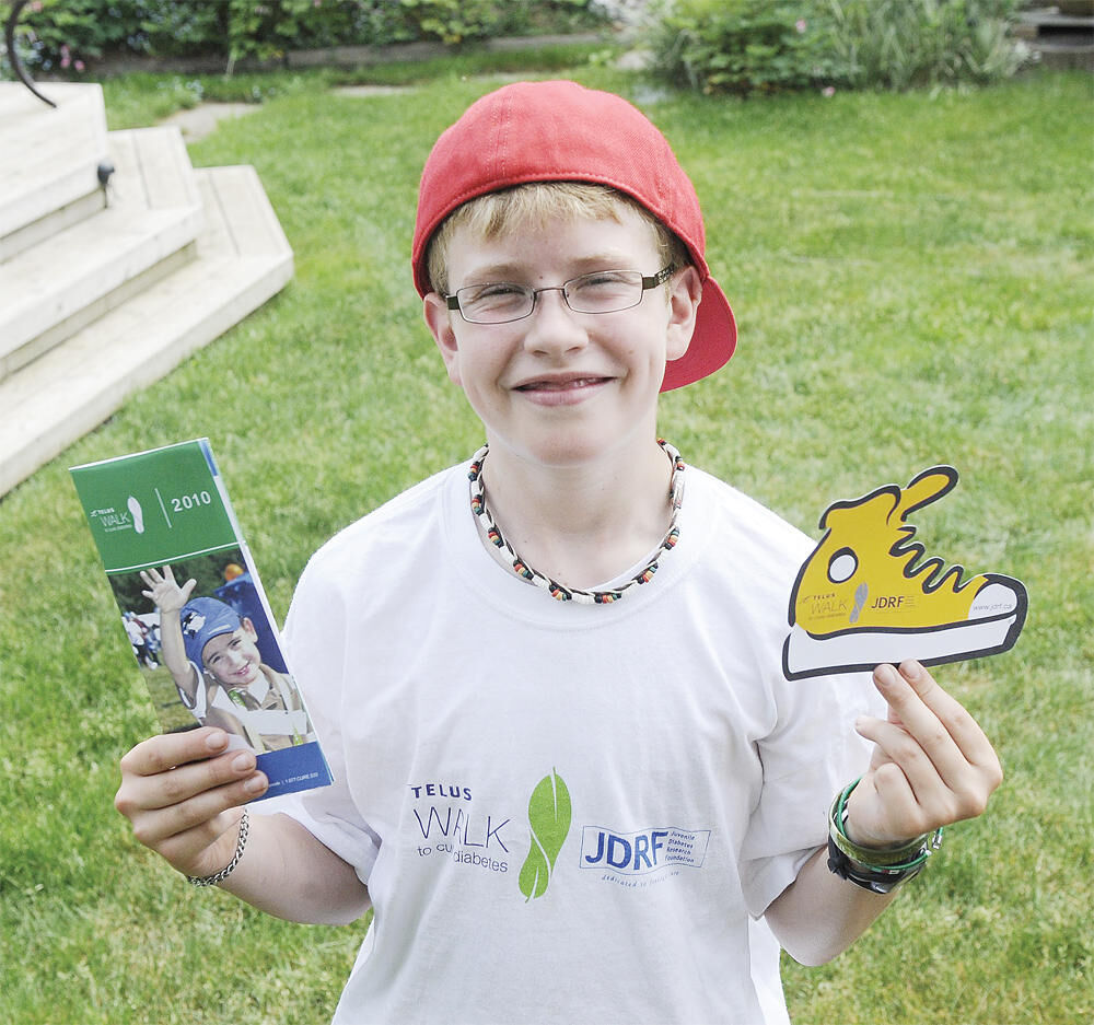 Burlington youth promoting weekend walk for juvenile diabetes