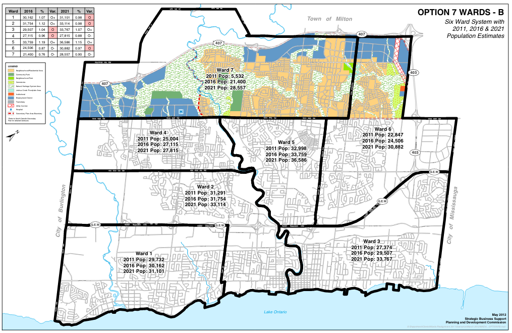 Town council eyes creation of seventh ward for Oakville's 2018 ...