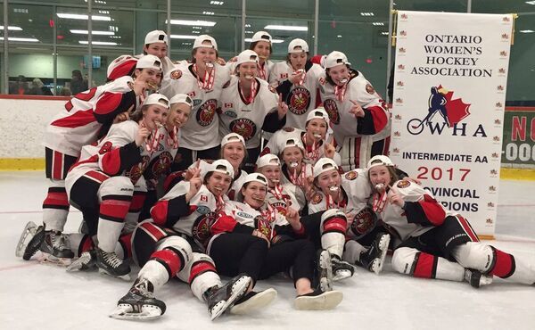 Oakville Hornets cap triple crown with OWHA championship