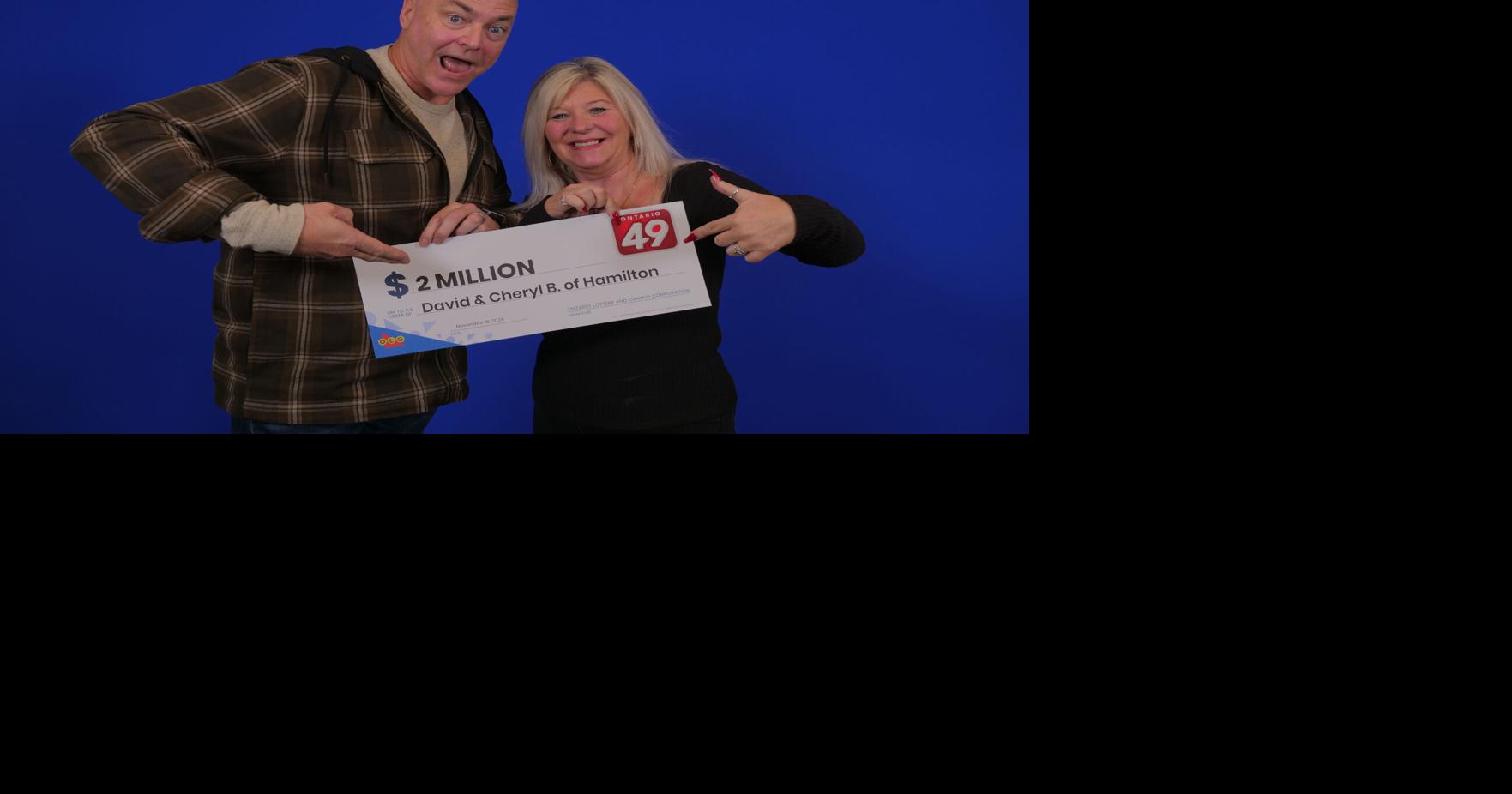Where in Ontario were the big lottery winners in November?