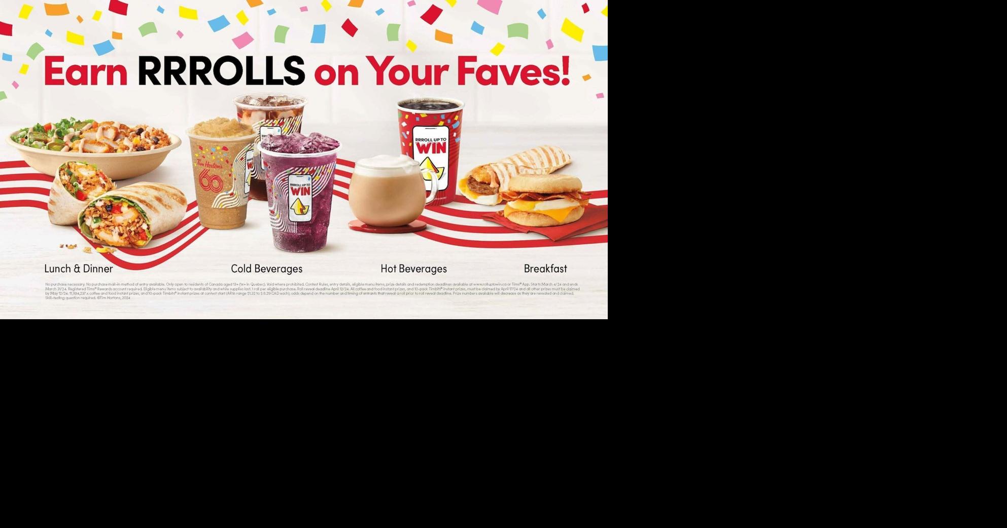 Tim Hortons’ Roll Up to Win is back
