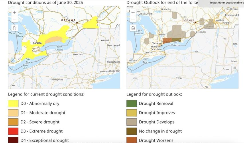 Ontario facing unusual drought levels