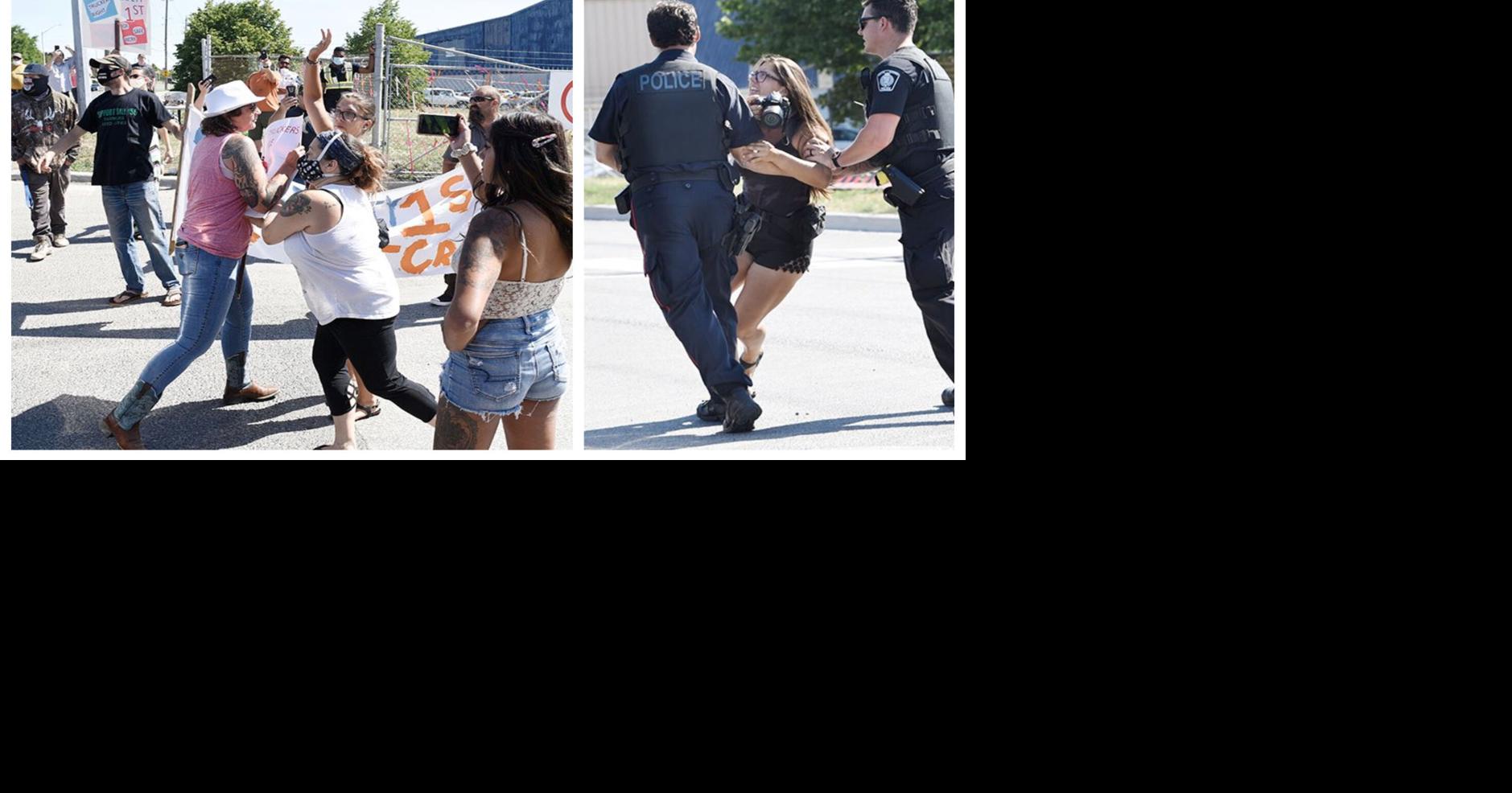 'It was chaos': Protesters clash outside Burlington slaughterhouse as ...