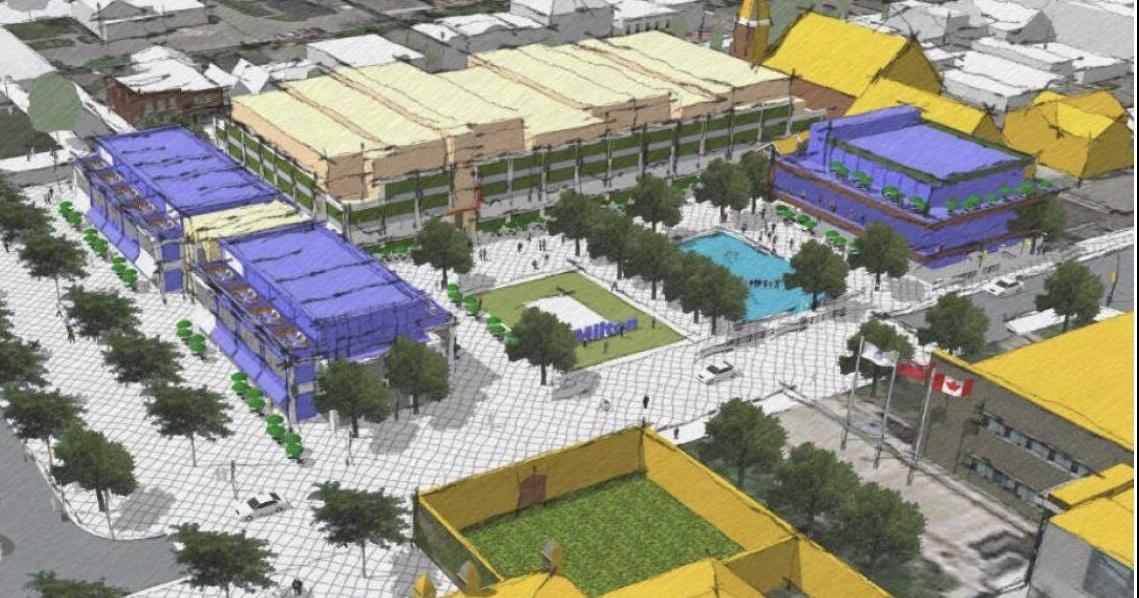 Milton reveals pedestrian-focused town square concept plan