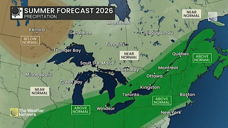 Ontario Summer Forecast 2026: Milder, Wetter Weather Ahead