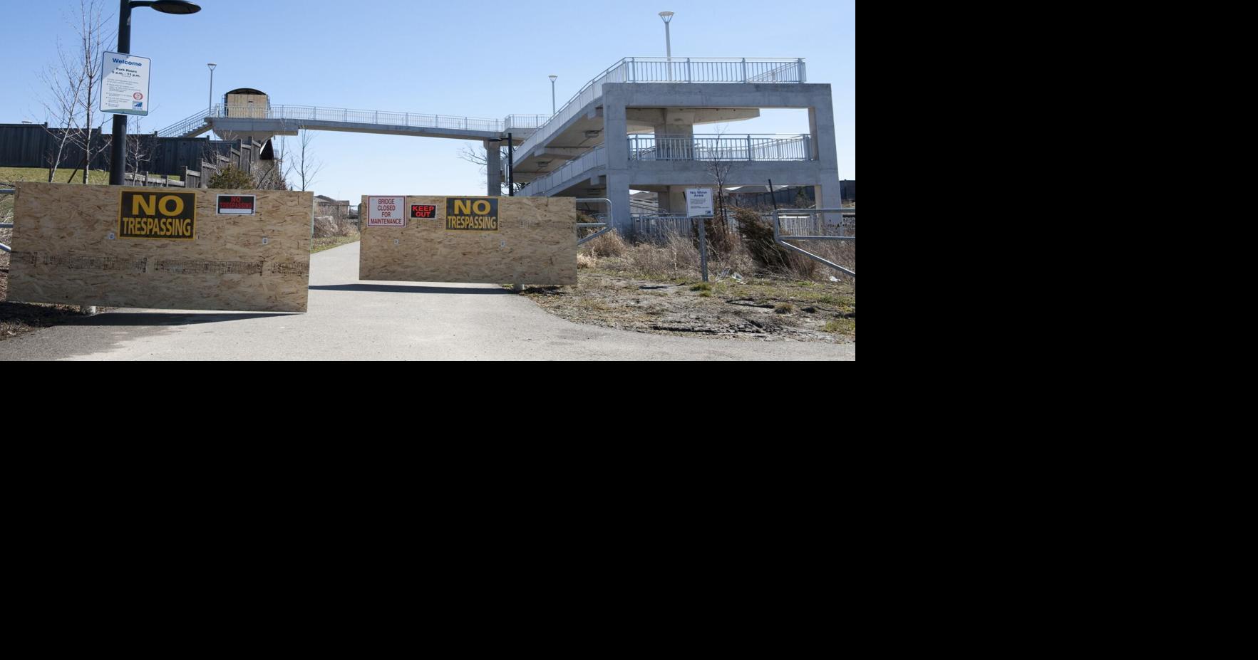 Milton pedestrian bridge closed for repairs