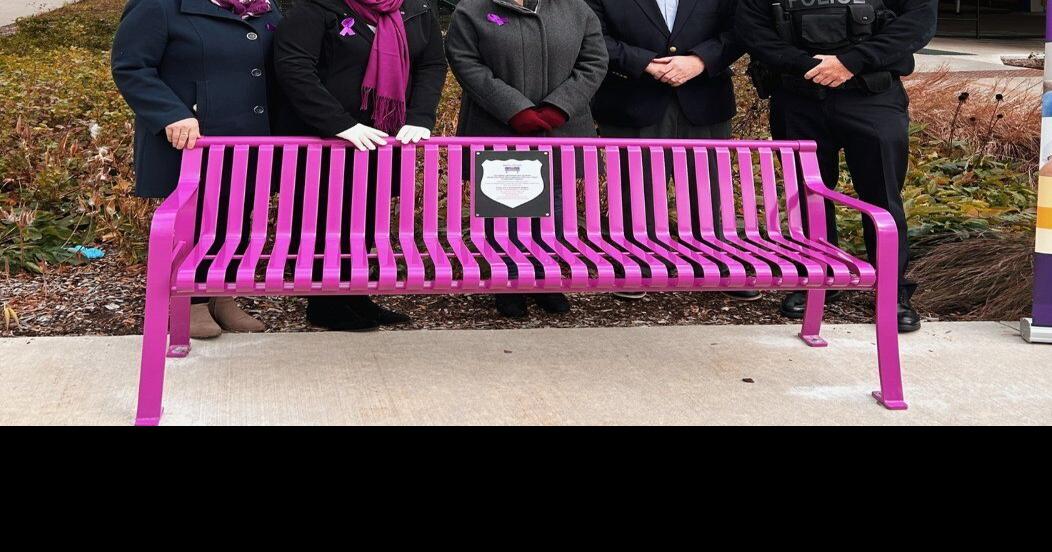Halton purple benches honour victims of domestic violence