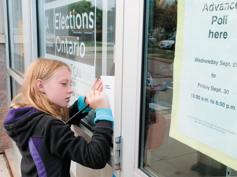 Students receive democracy lesson