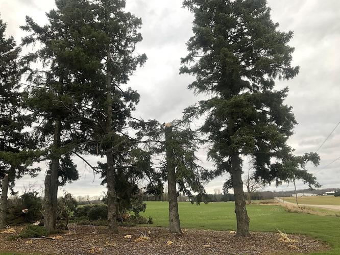 Tornado team investigates possible twister in Fergus