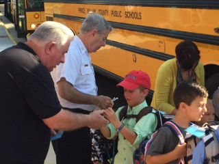 Prince William Fire and Rescue department greets students on first day ...