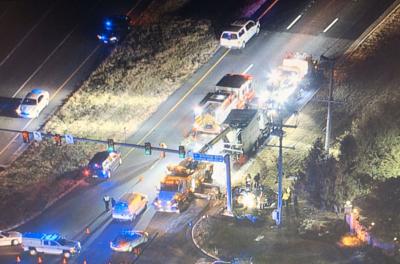 One killed in fiery tractor-trailer crash on Route 7 in Sterling ...