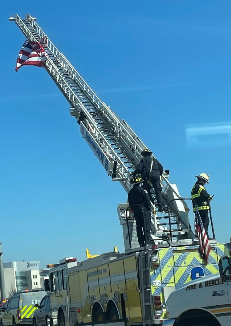 VIDEO: Silent procession salutes fallen Sterling firefighter ...